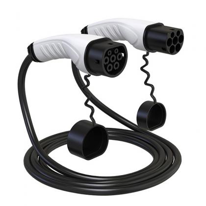 Double Gun 32 Amp Chargepoint Electric Vehicle AC 7 kw ev charger cable ...